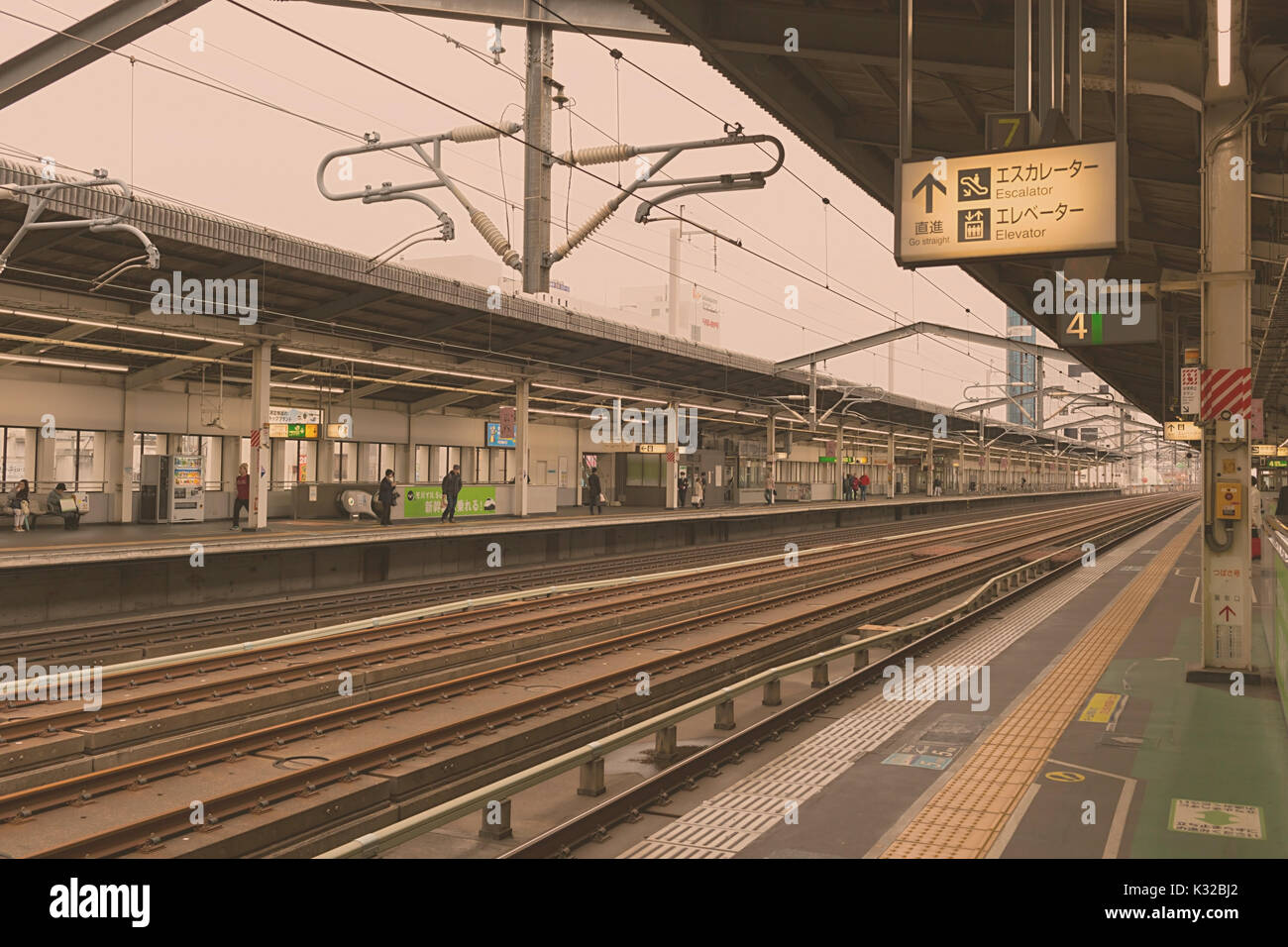 Train station in Japan Stock Photo - Alamy