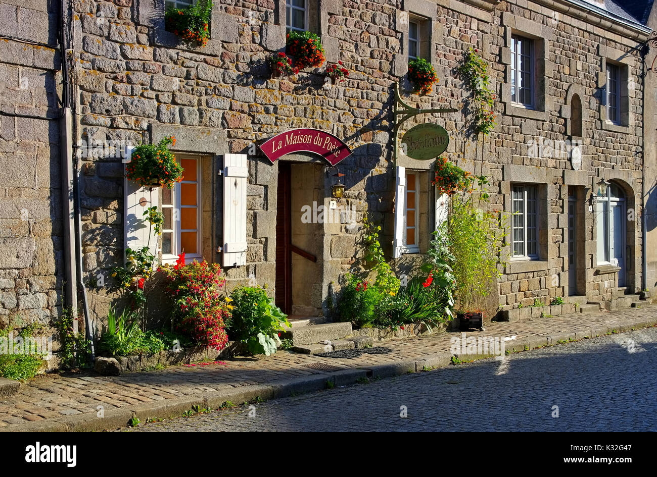 medieval village of Locronan, Brittany in France Stock Photo - Alamy