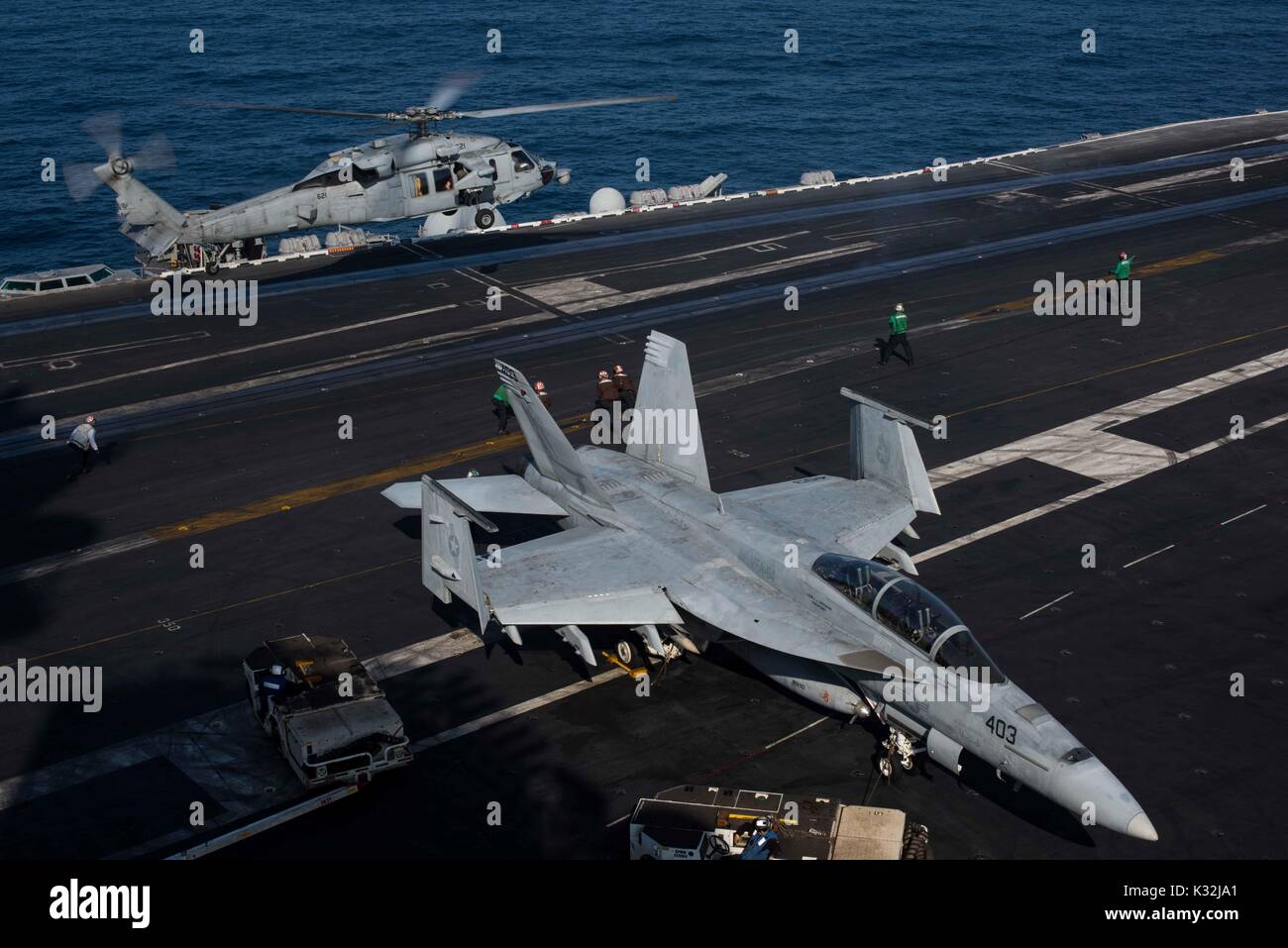 An MH-60S Seahawk, assigned to the Indians of Helicopter Sea Combat ...