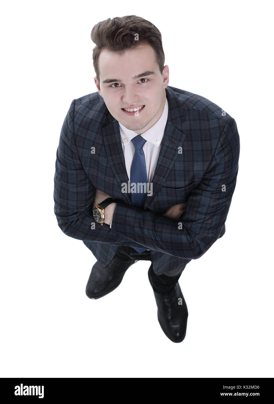 business concept.view from the top of a respectable businessman Stock ...