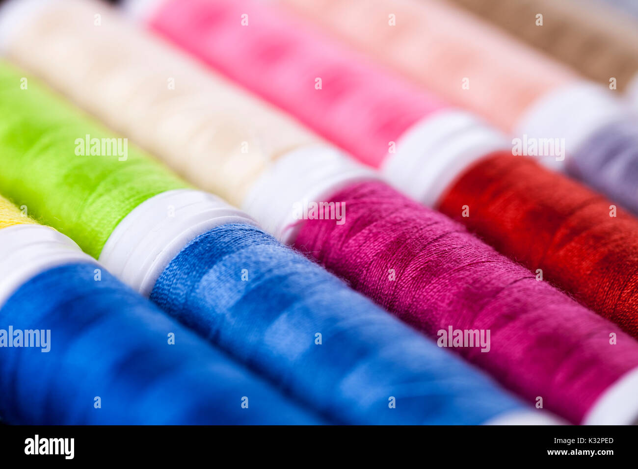 Sewing instruments, threads, needles, bobbins and materials. Studio ...