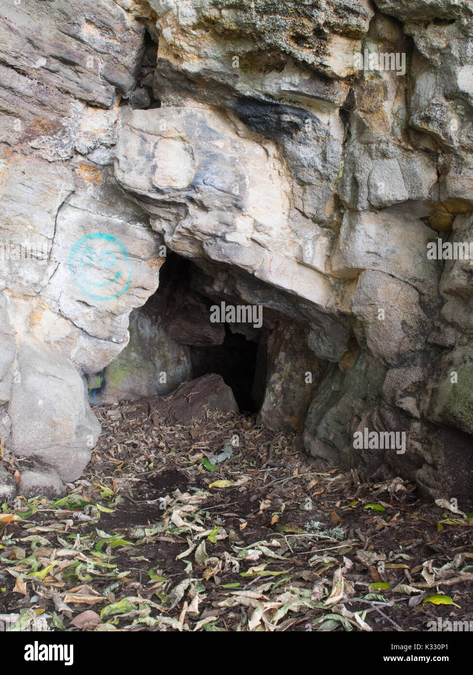 Small Cave In The Rock Stock Photo - Alamy