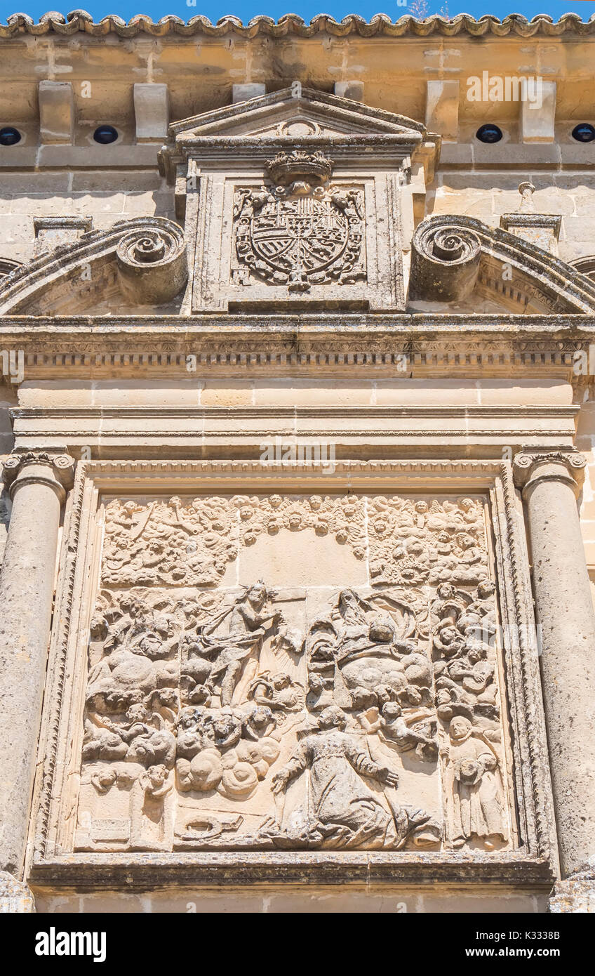 San Ignacio church facade details, Baeza, Jaen, Spain Stock Photo - Alamy