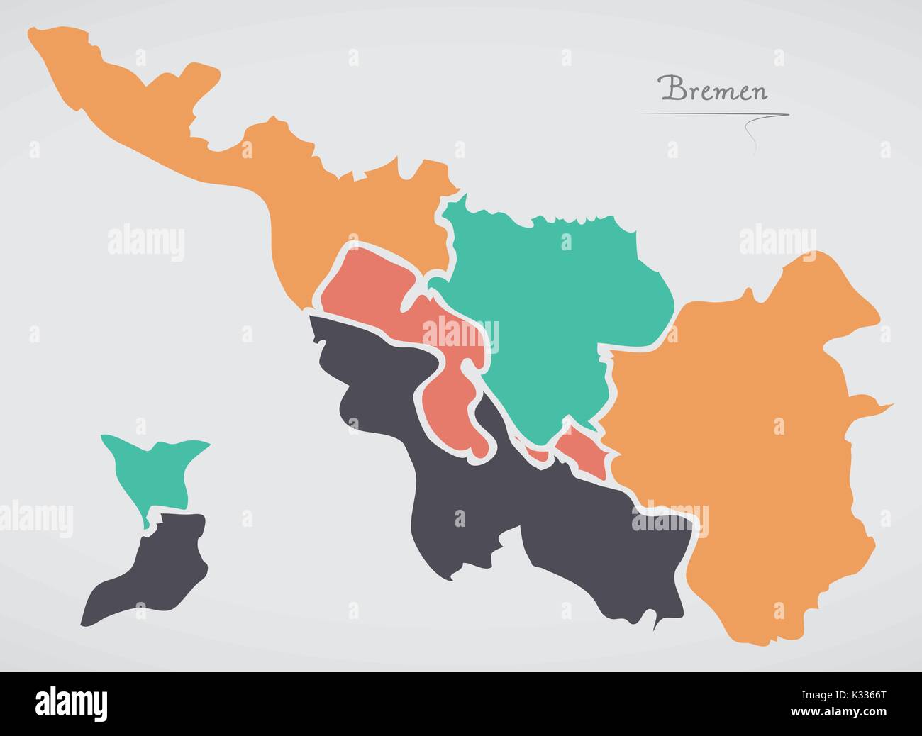 Map of new bremen hi-res stock photography and images - Alamy