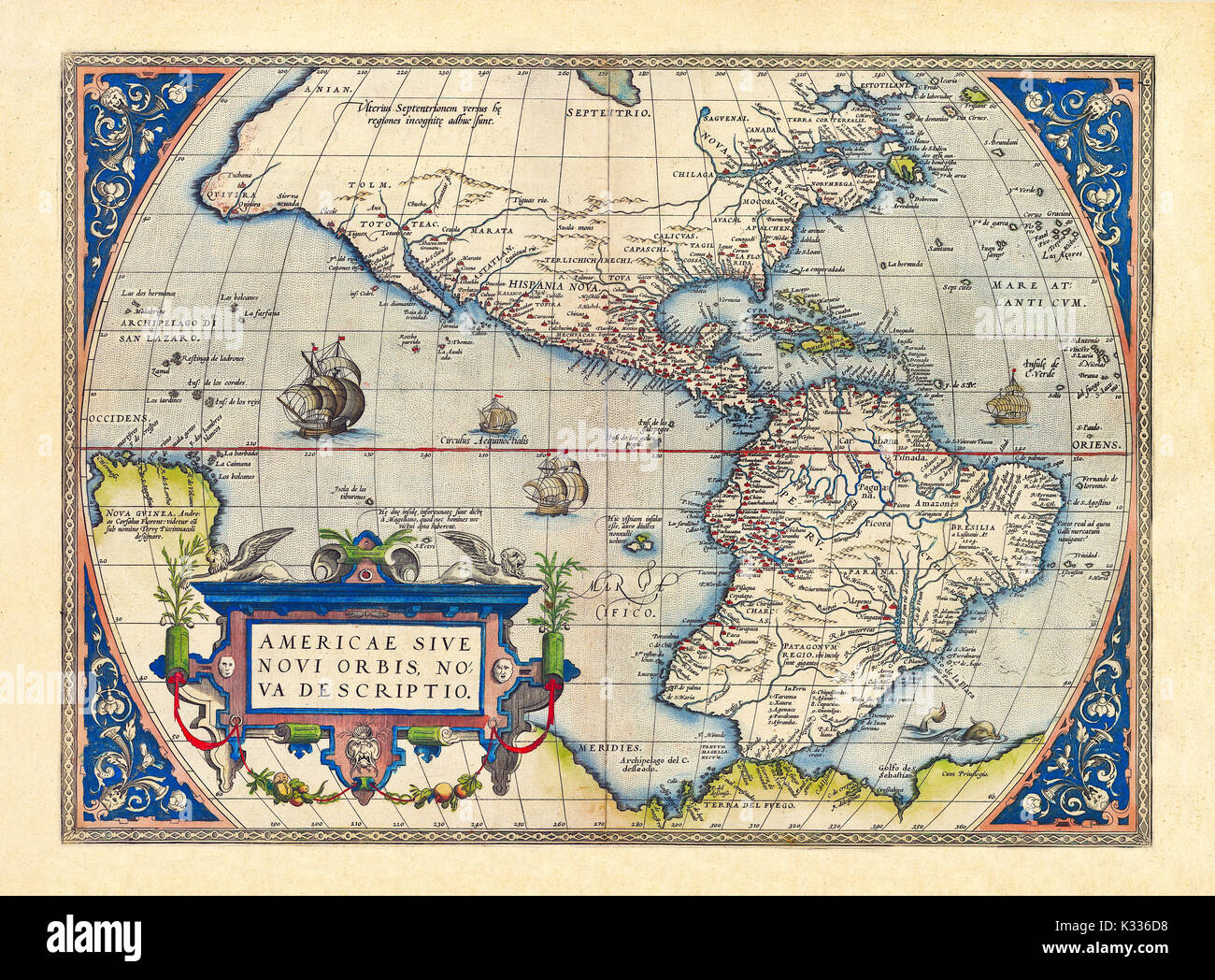 1570 america map High Resolution Stock Photography and Images - Alamy