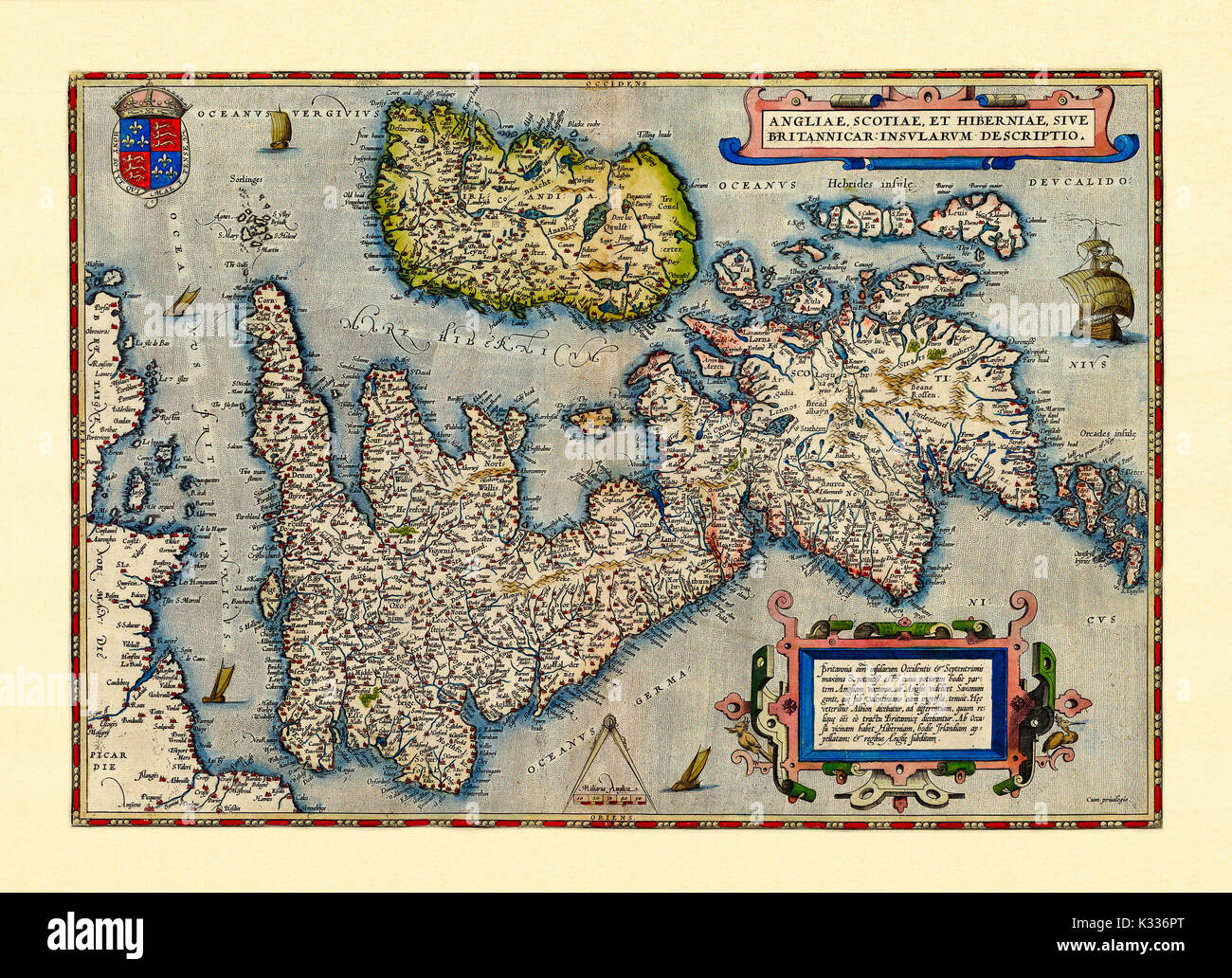 Great britain map illustrated hi-res stock photography and images - Alamy