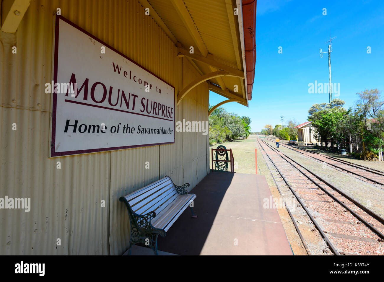 Mount Surprise railway station for the historical Savannahlander train ...