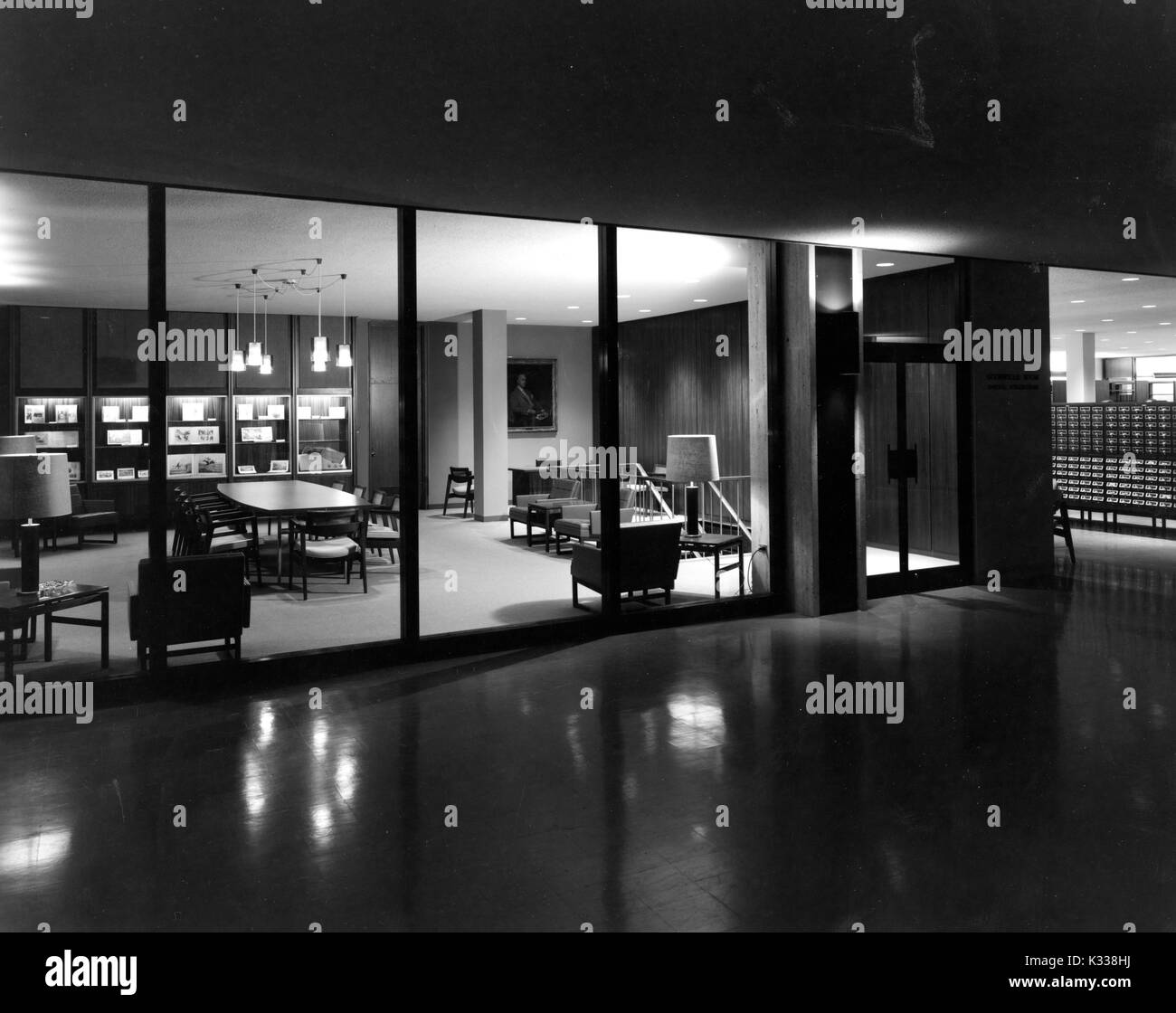 Inside the Milton S Eisenhower Library at Johns Hopkins University, the ...