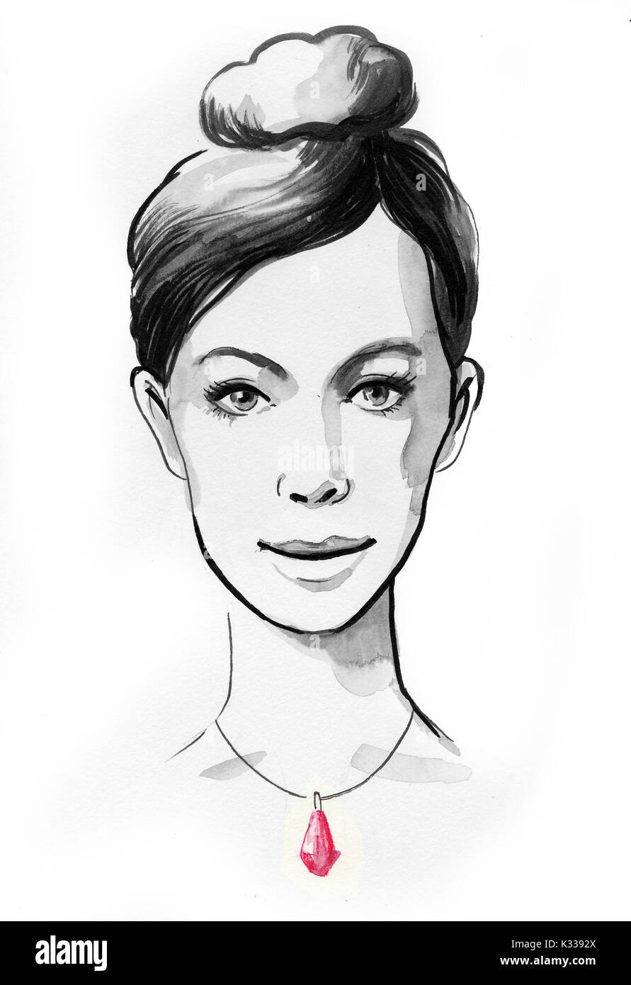 Ruby necklace hi-res stock photography and images - Alamy