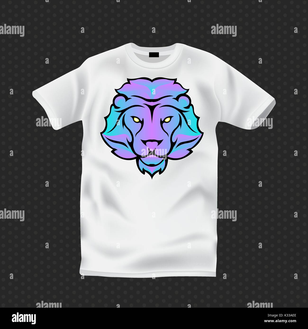 Lion logo clothing hi-res stock photography and images - Alamy