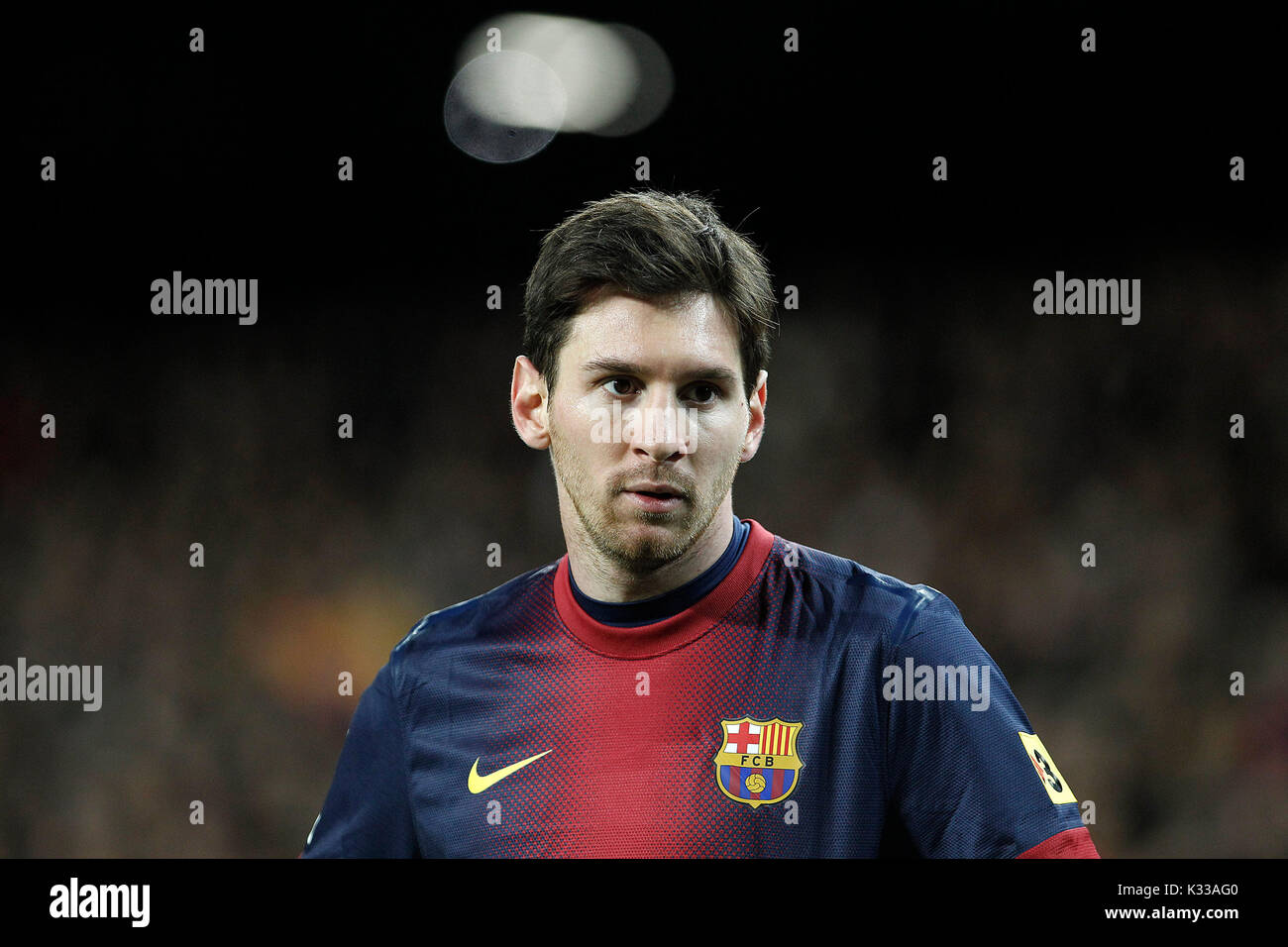 FC Barcelona Leo Messi. The Argentine player is a soccer star in Spain ...