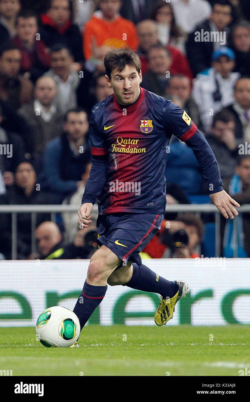FC Barcelona Leo Messi. The Argentine player is a soccer star in Spain ...