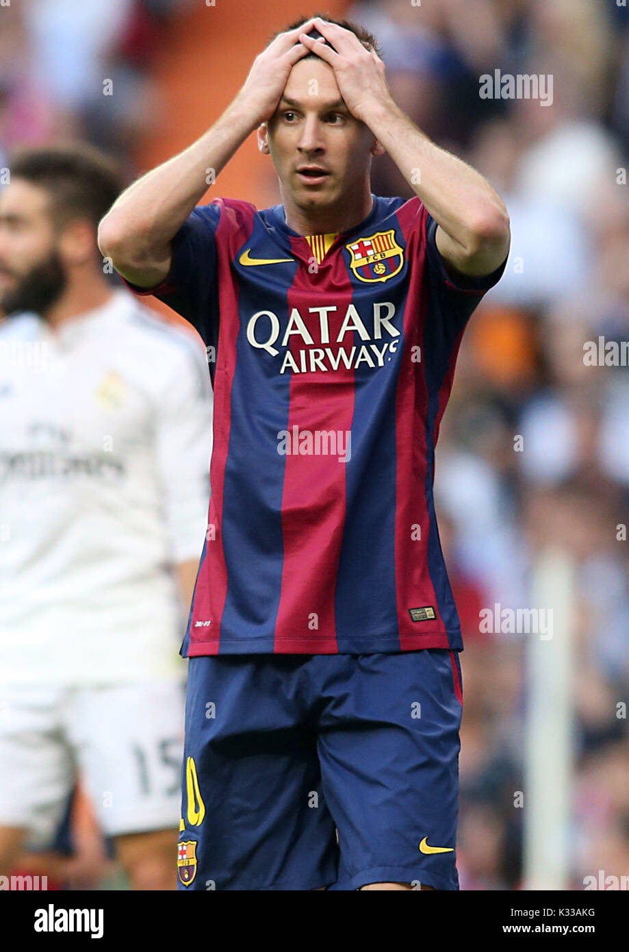 FC Barcelona Leo Messi. The Argentine player is a soccer star in Spain ...