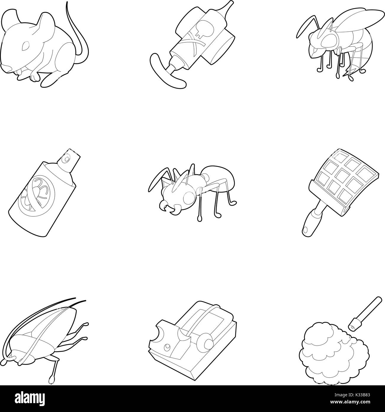 Insect icons set, outline style Stock Vector Image & Art - Alamy Insect icons set, outline style Stock Vector Image & Art - Alamy