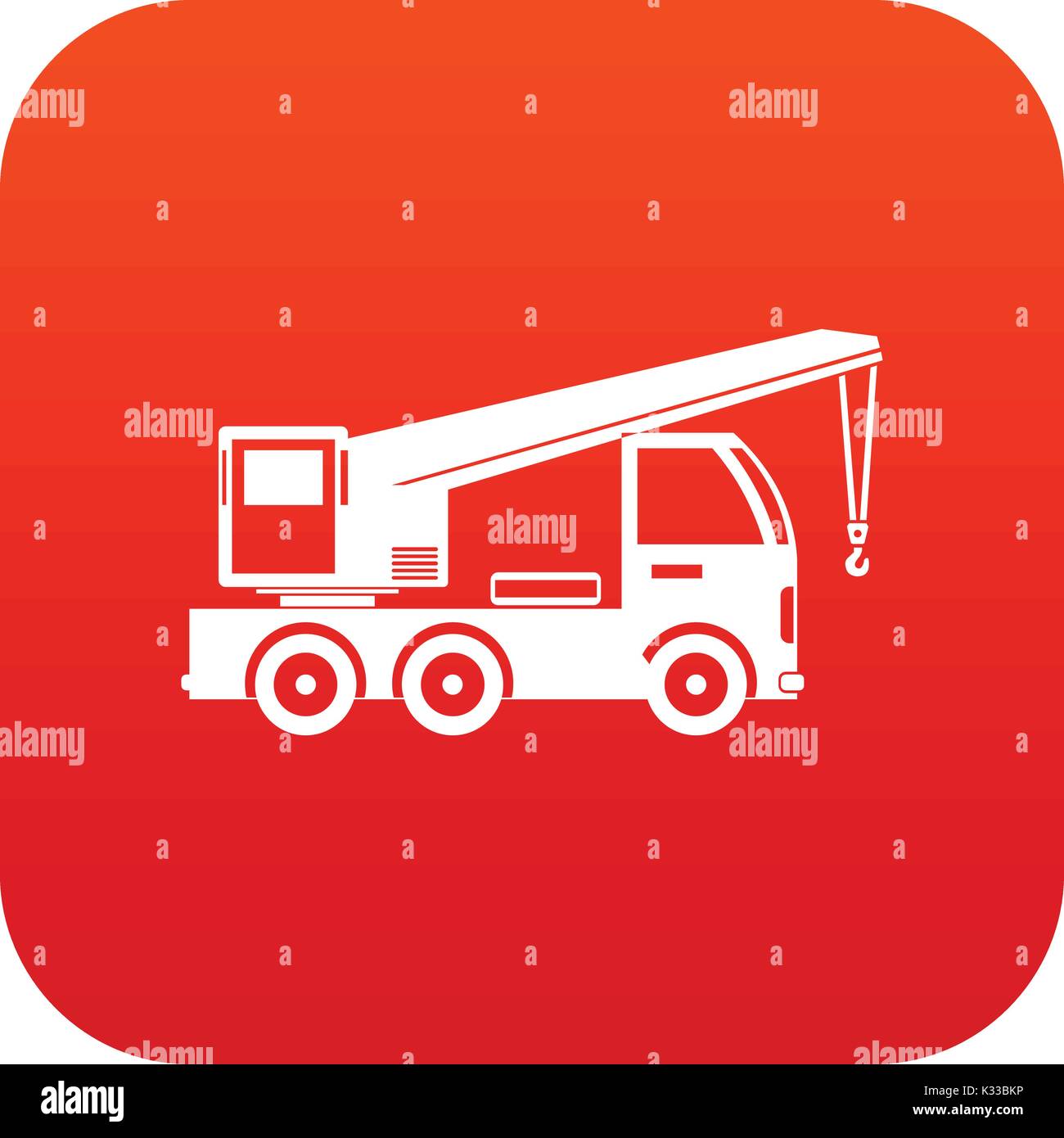 Tall red crane Stock Vector Images - Alamy