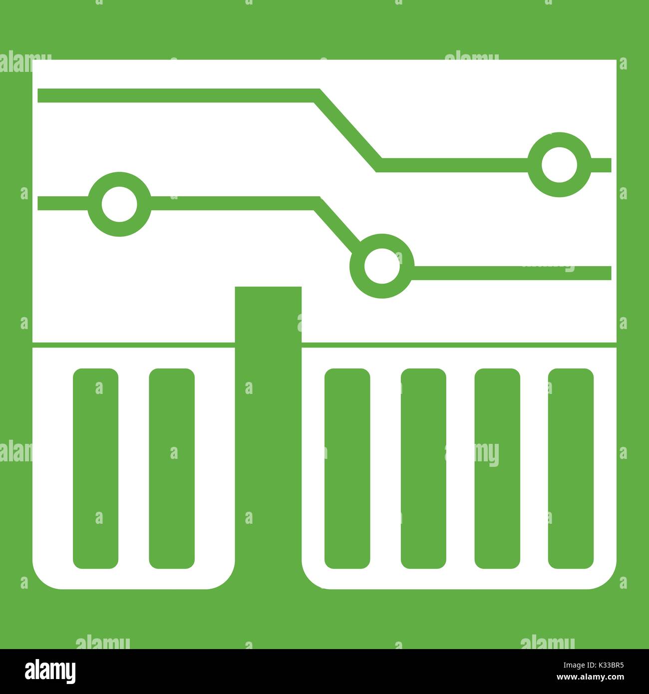Computer chipset icon green Stock Vector Image & Art - Alamy