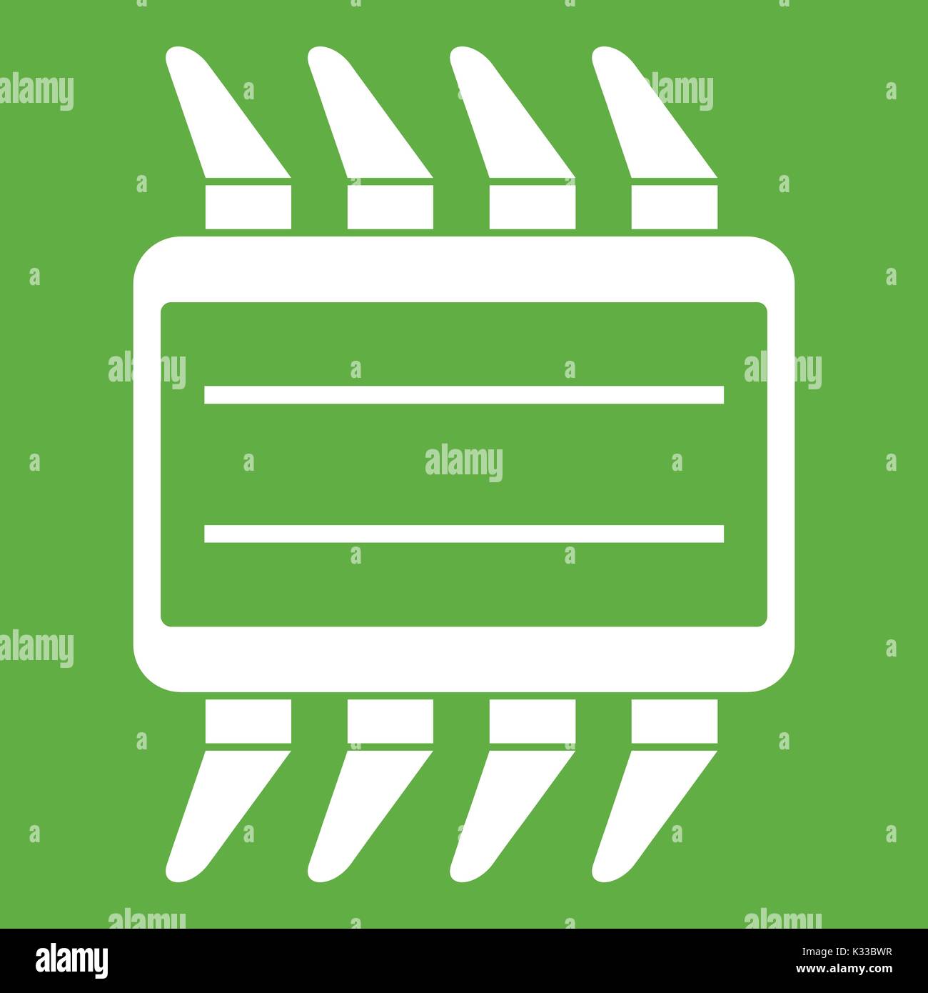 CPU icon green Stock Vector Image & Art - Alamy