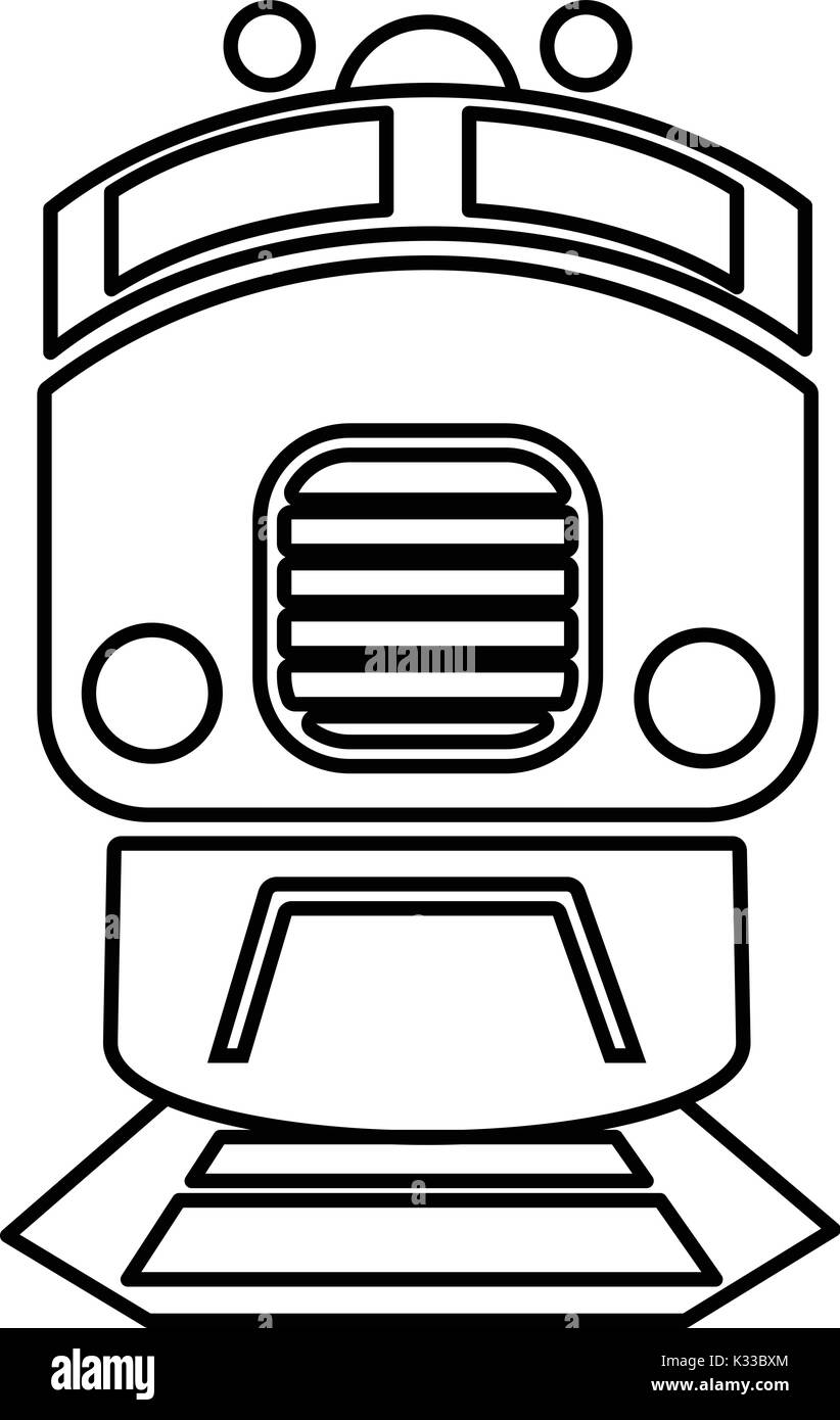 Train icon , outline style Stock Vector Image & Art - Alamy