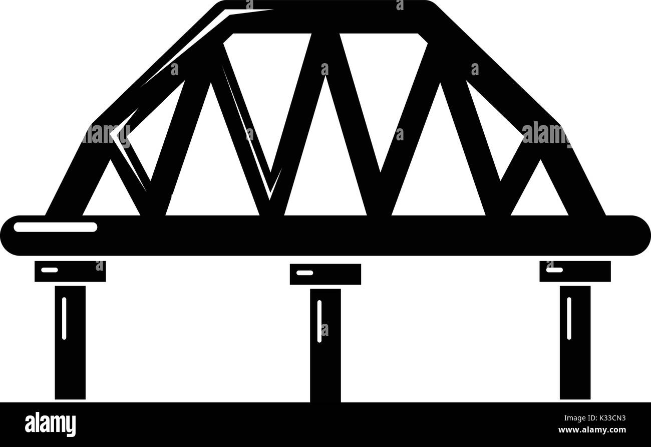 Steel train bridge Stock Vector Images - Alamy