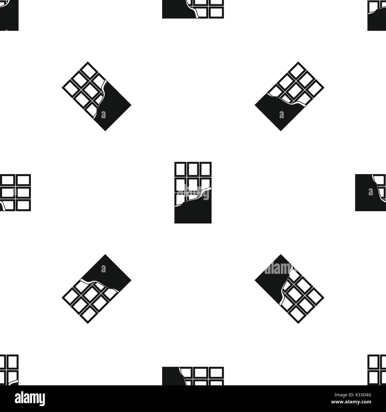 Chocolate bar pattern seamless black Stock Vector Image & Art - Alamy