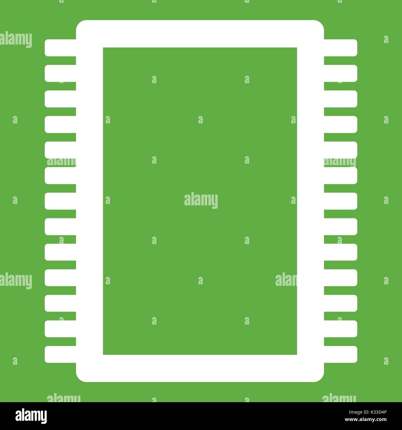Computer electronic circuit board icon green Stock Vector Image & Art ...