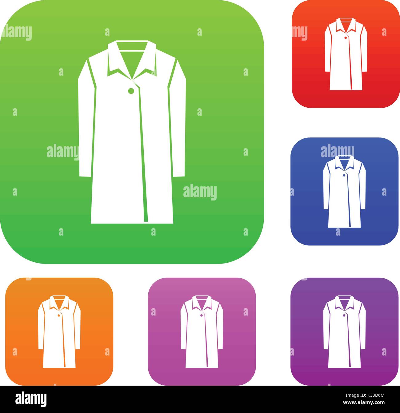 Coat set collection Stock Vector Image & Art - Alamy