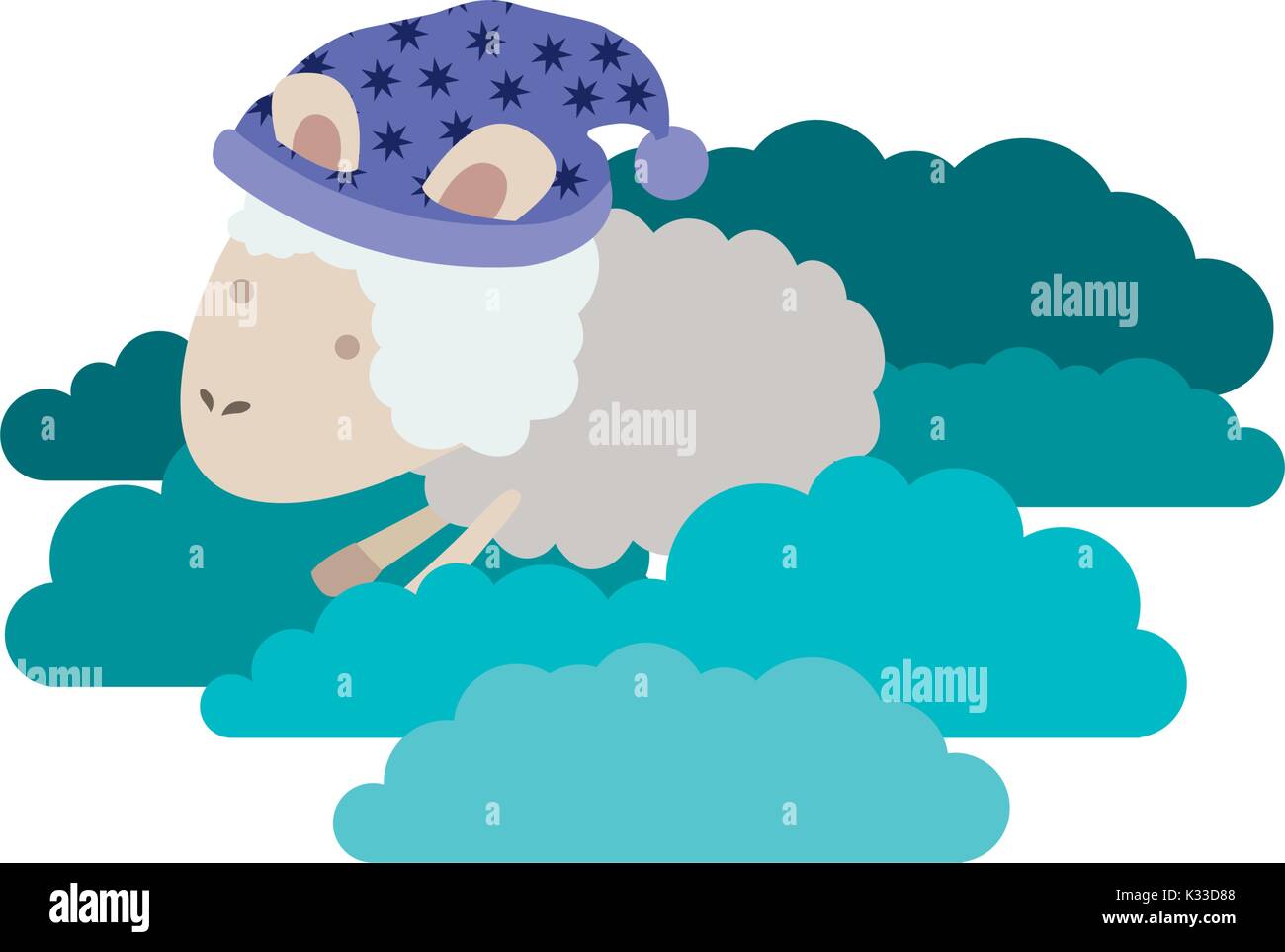 Sheep Sleeping Cartoon Icon Vector High Resolution Stock Photography ...