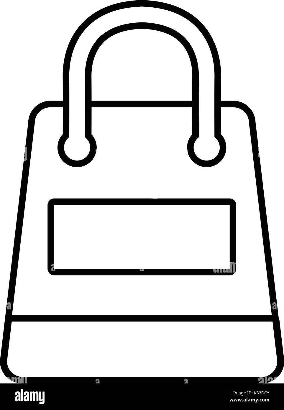 Shopping bag icon , outline style Stock Vector Image & Art - Alamy