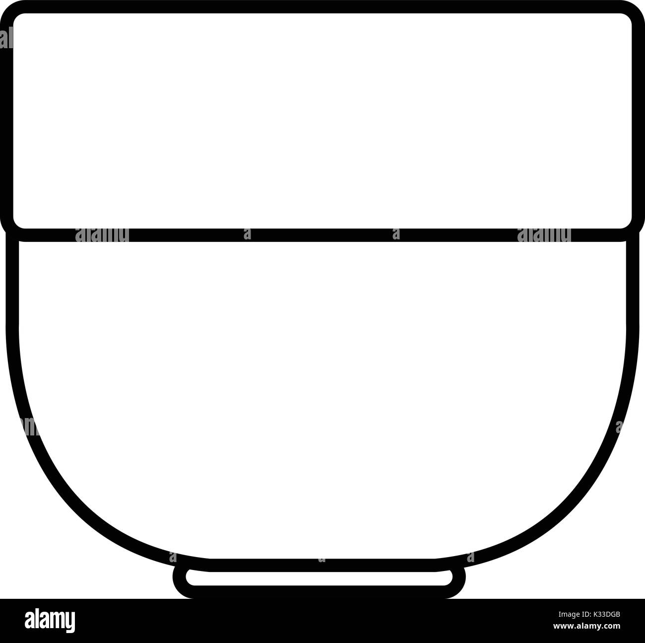 Bowl icon , outline style Stock Vector Image & Art - Alamy