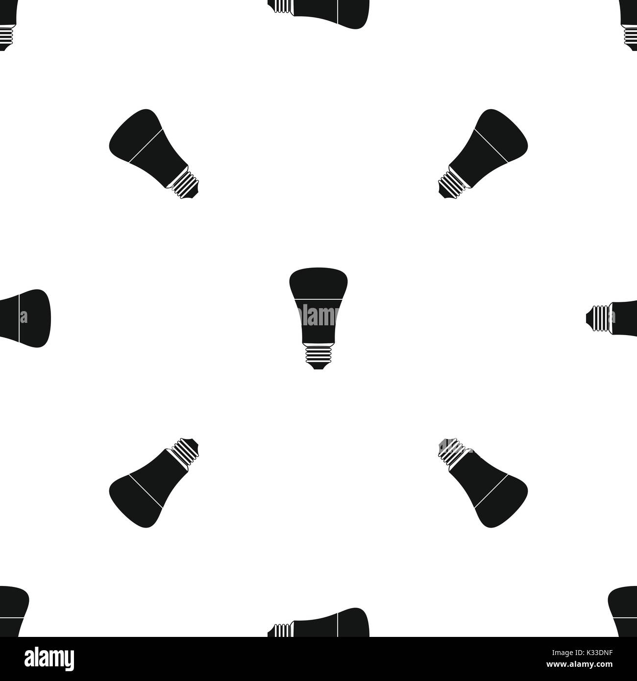 Led bulb pattern seamless black Stock Vector Image & Art - Alamy