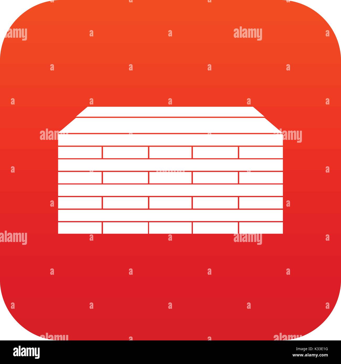 Wooden pallets icon digital red Stock Vector Image & Art - Alamy