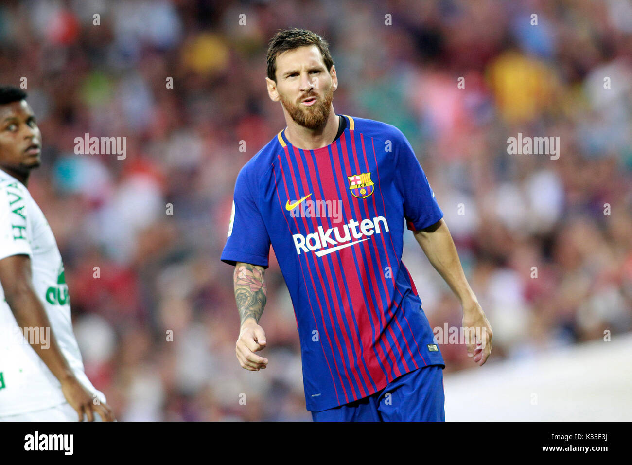 FC Barcelona Leo Messi. The Argentine player is a soccer star in Spain ...