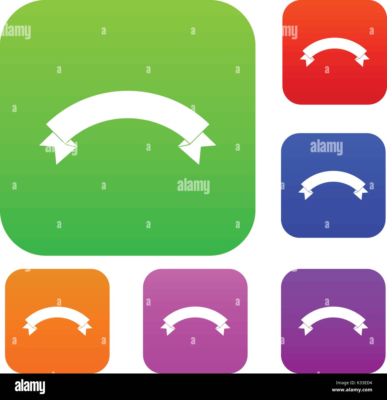 Banner ribbon set collection Stock Vector Image & Art - Alamy