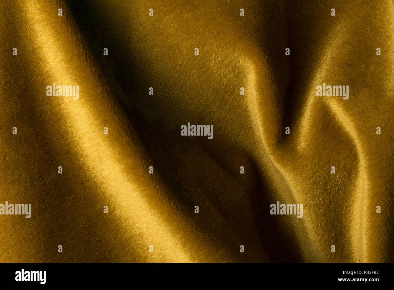 Golden angora goat velours fabric resembling velvet, mixed with natural ...