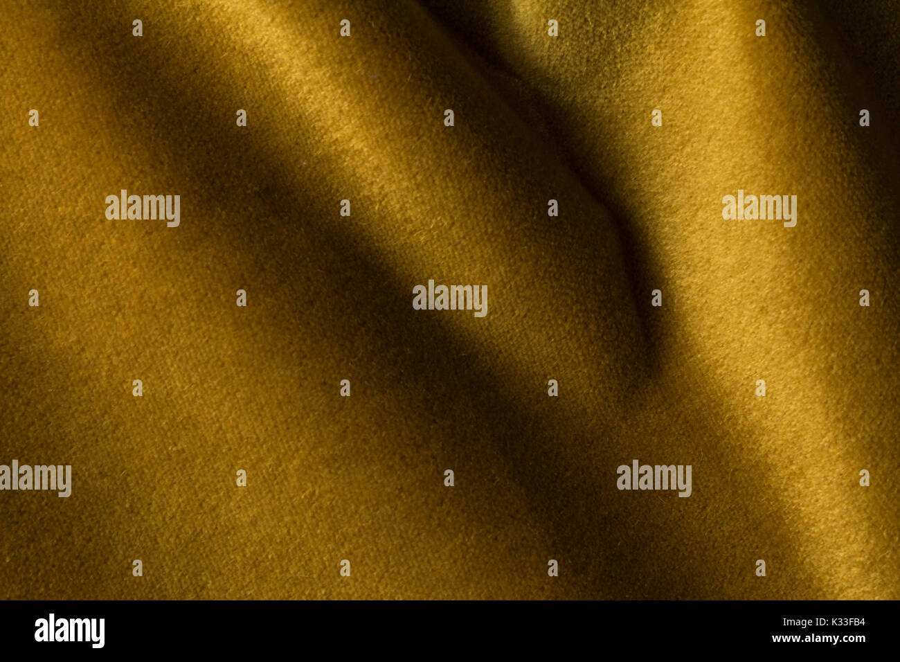 Golden angora goat velours fabric resembling velvet, mixed with natural ...