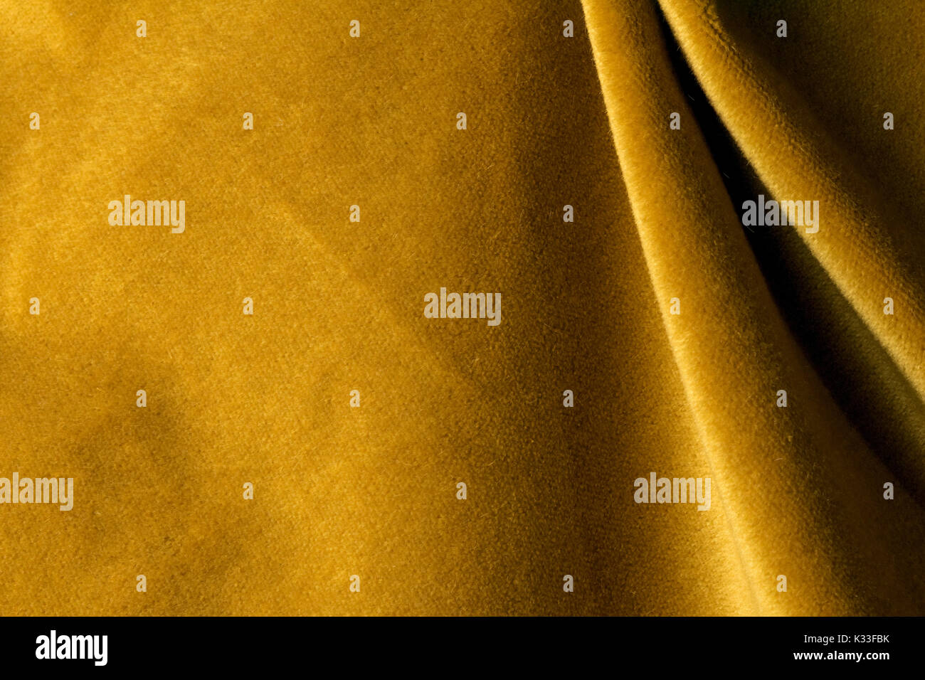 Golden angora goat velours fabric resembling velvet, mixed with natural ...