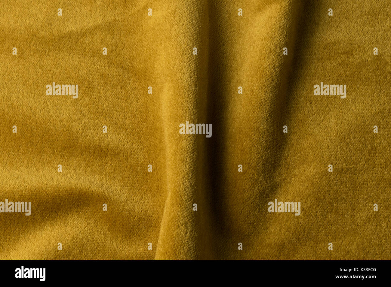 Golden angora goat velours fabric resembling velvet, mixed with natural ...