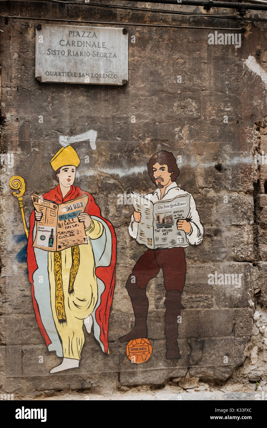 Mural naples italy hi-res stock photography and images - Alamy