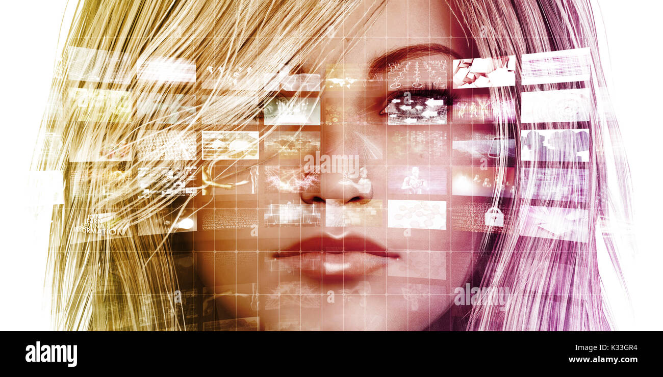 Multimedia Technology Background as a Art Concept Stock Photo - Alamy