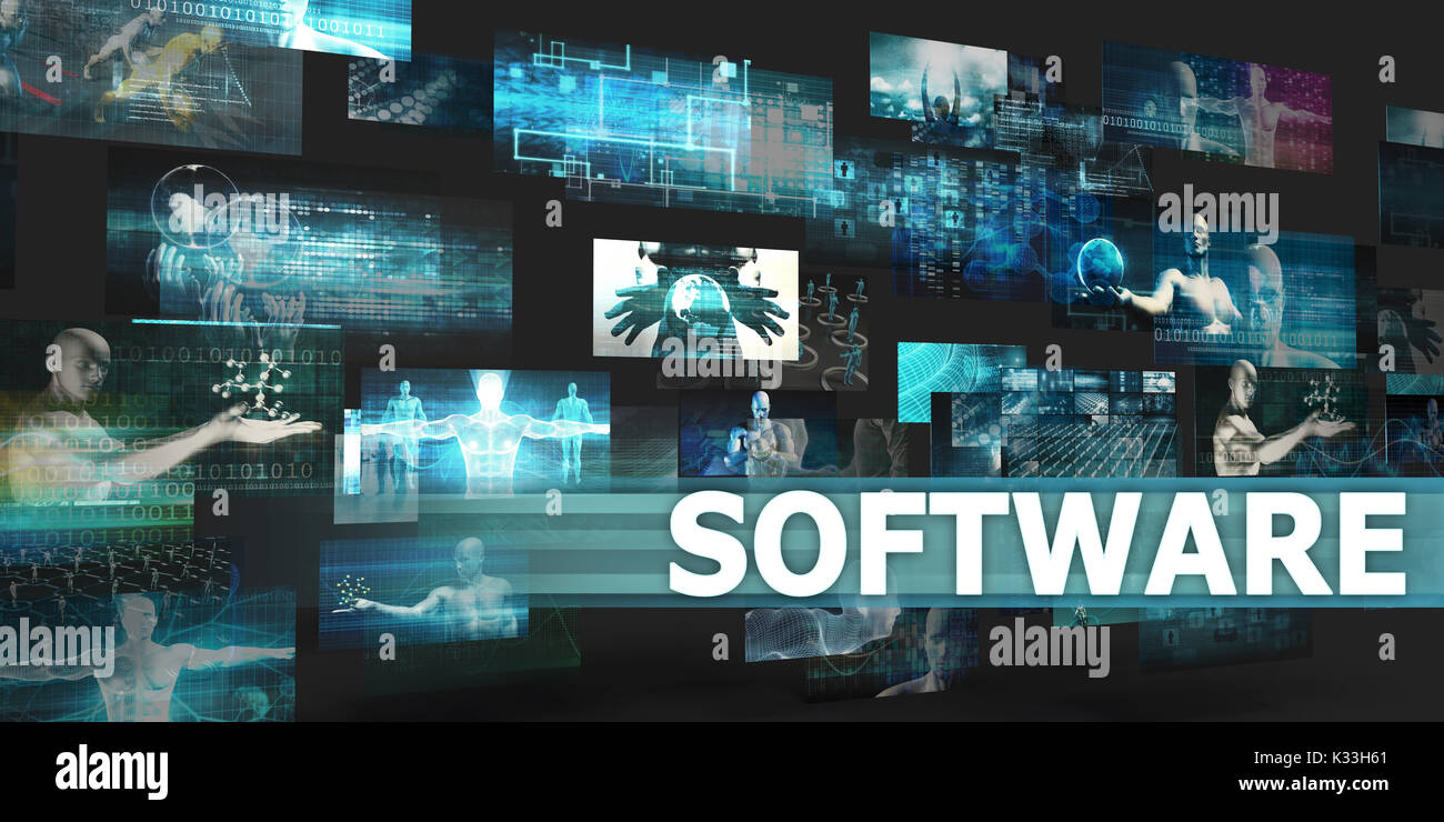 Software Presentation Background with Technology Abstract Art Stock ...