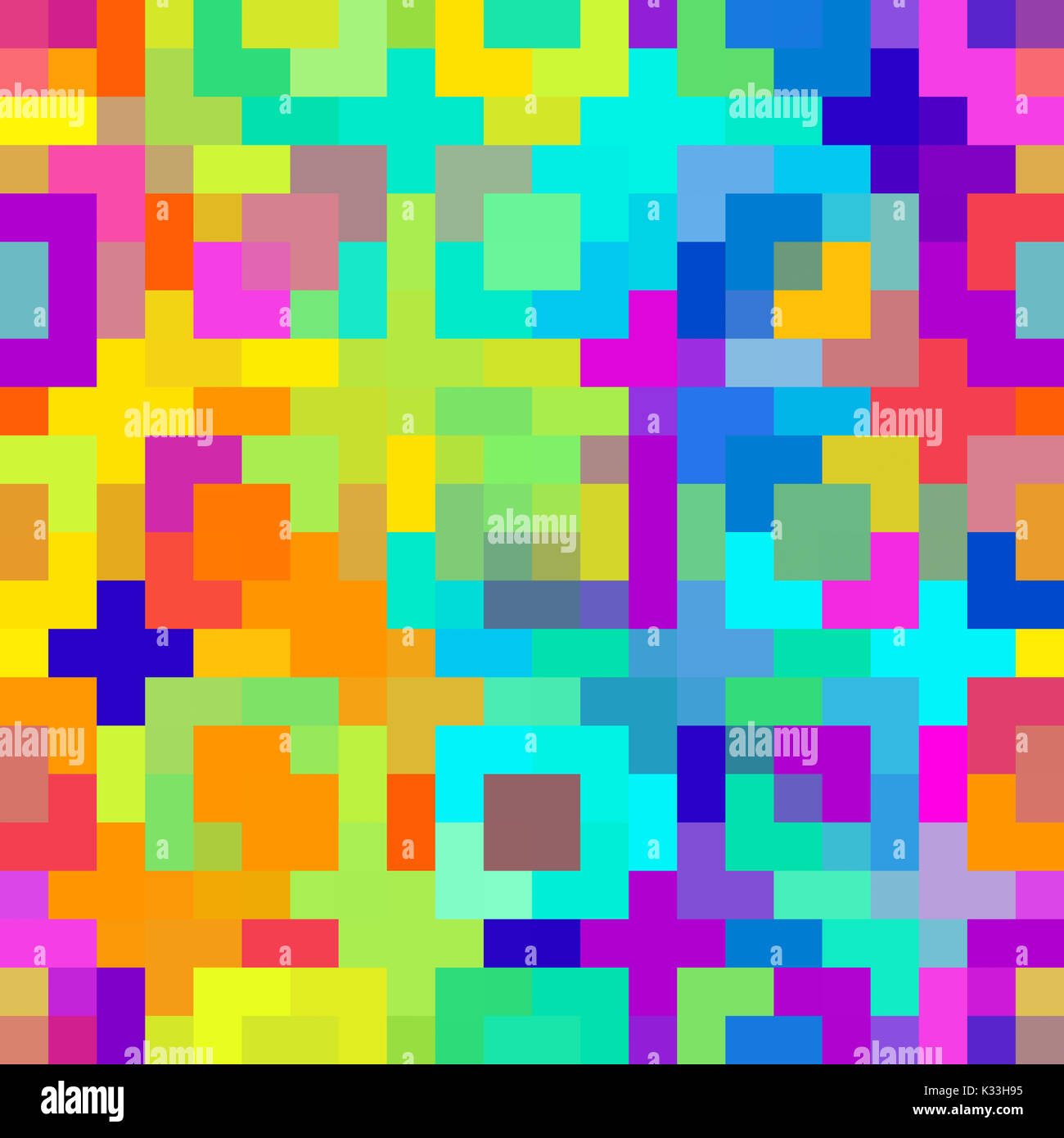Colorful Pixel Pattern Seamless Background Art Stock Photo - Alamy