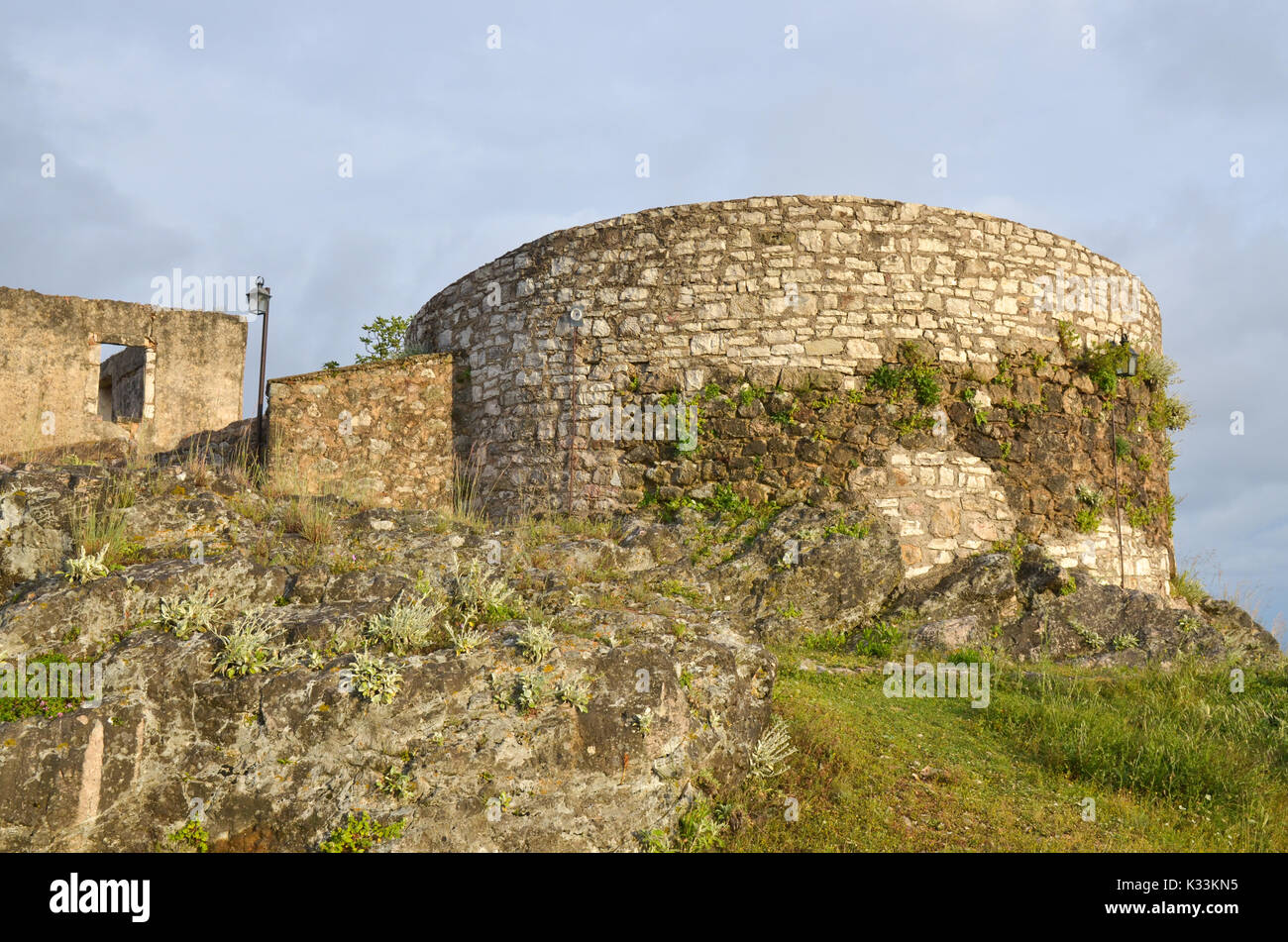 Ruins of Himara castle in Albania Stock Photo - Alamy