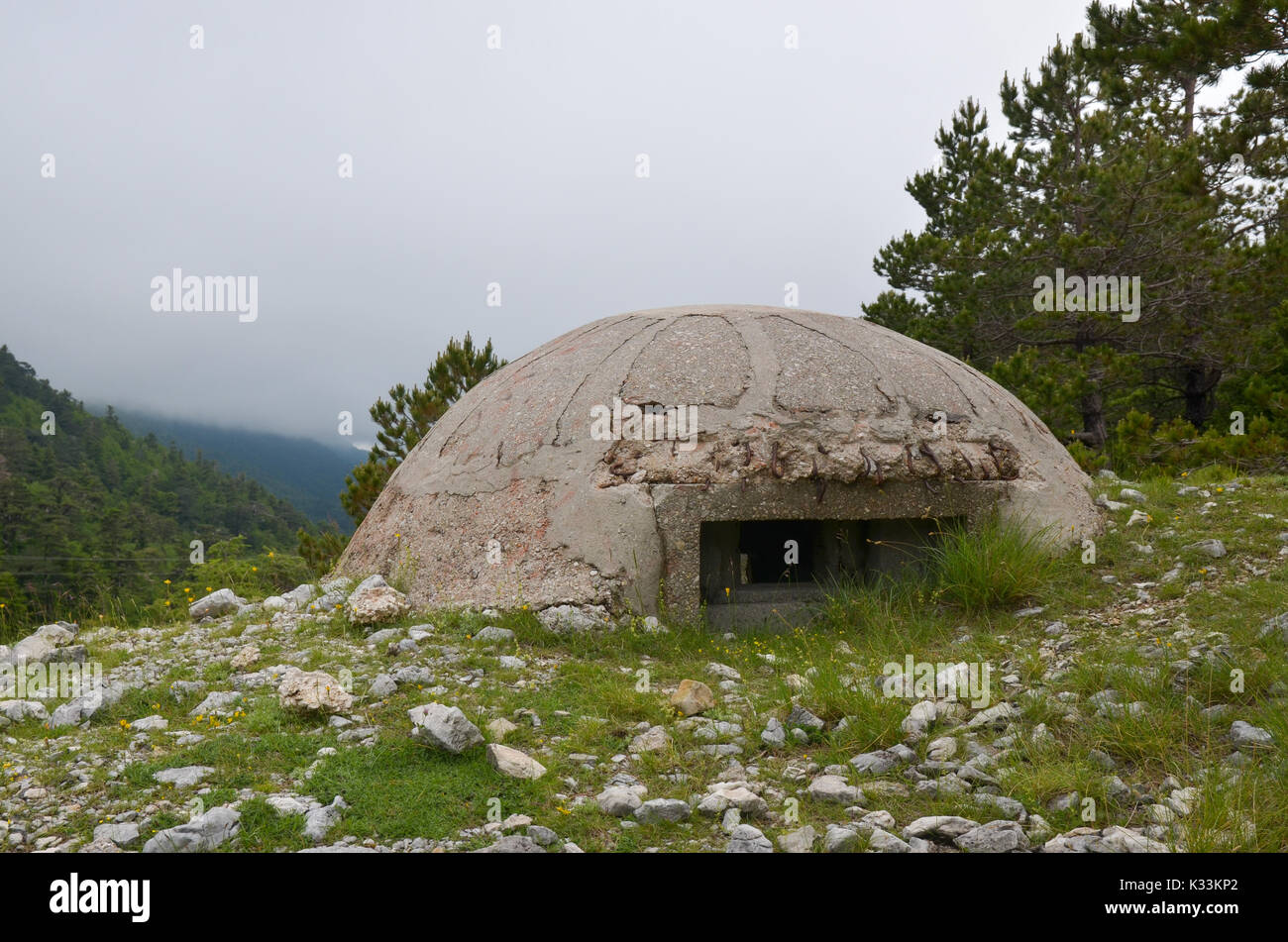 Albanian bunker hi-res stock photography and images - Alamy