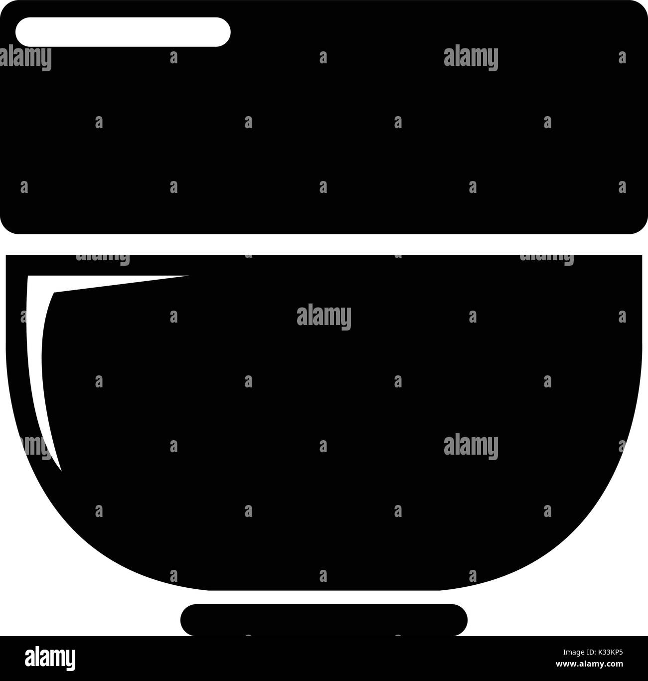 Bowl icon , simple style Stock Vector Image & Art - Alamy