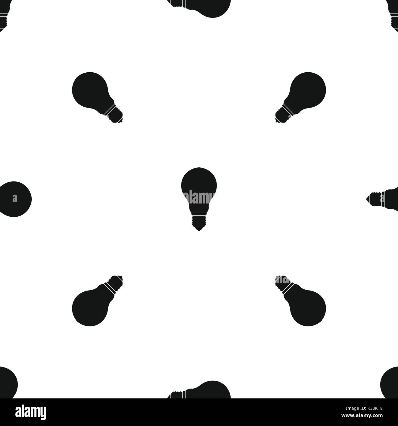 Light bulb pattern seamless black Stock Vector Image & Art - Alamy