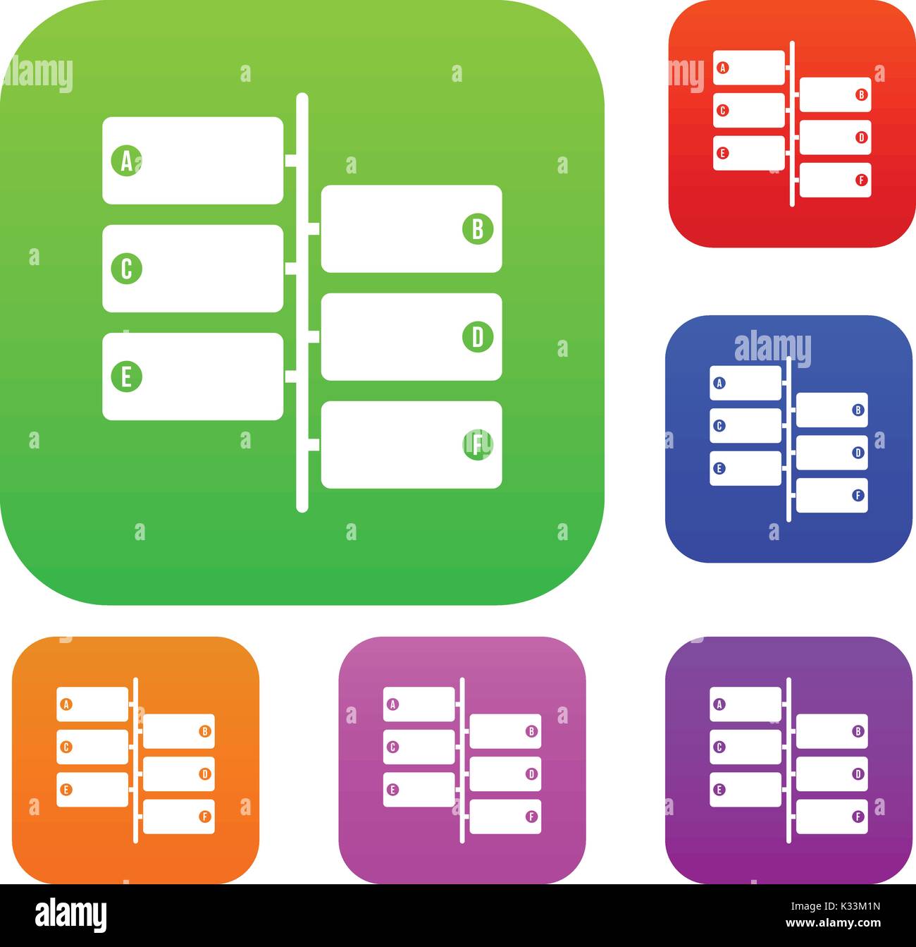 Infographic blocks on signpost set collection Stock Vector Image & Art ...
