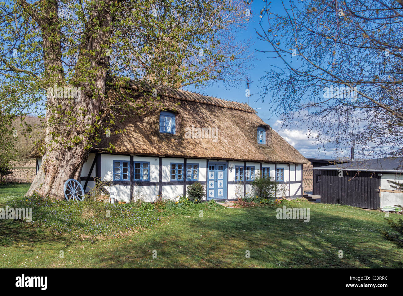 Old house in the countryside in Langeland, Denmark Stock Photo - Alamy