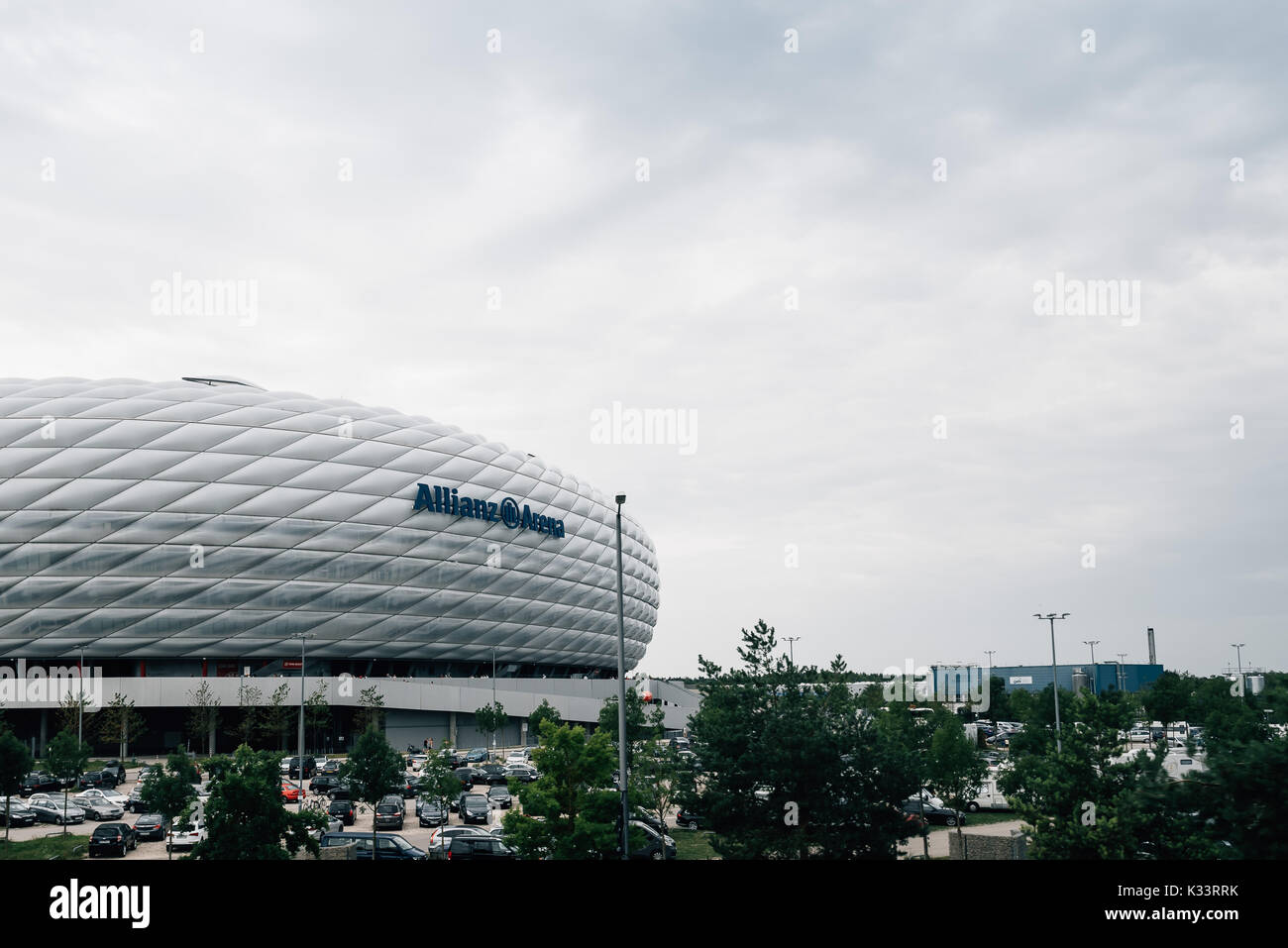 Exterior shot of Allianz Arena Stadium Stock Photo - Alamy