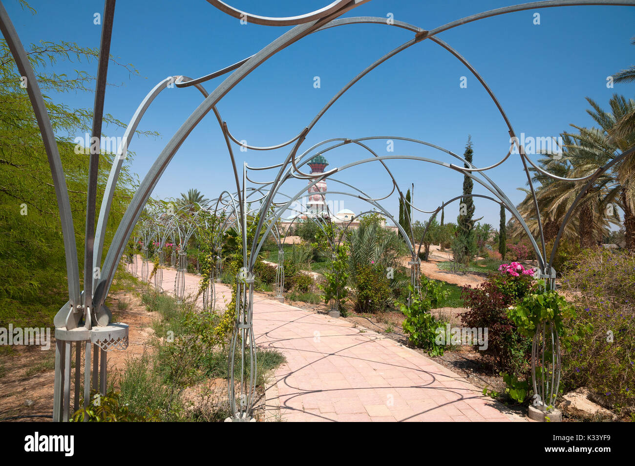Kibbutz Neot Smadar, Oasis Stock Photo - Alamy