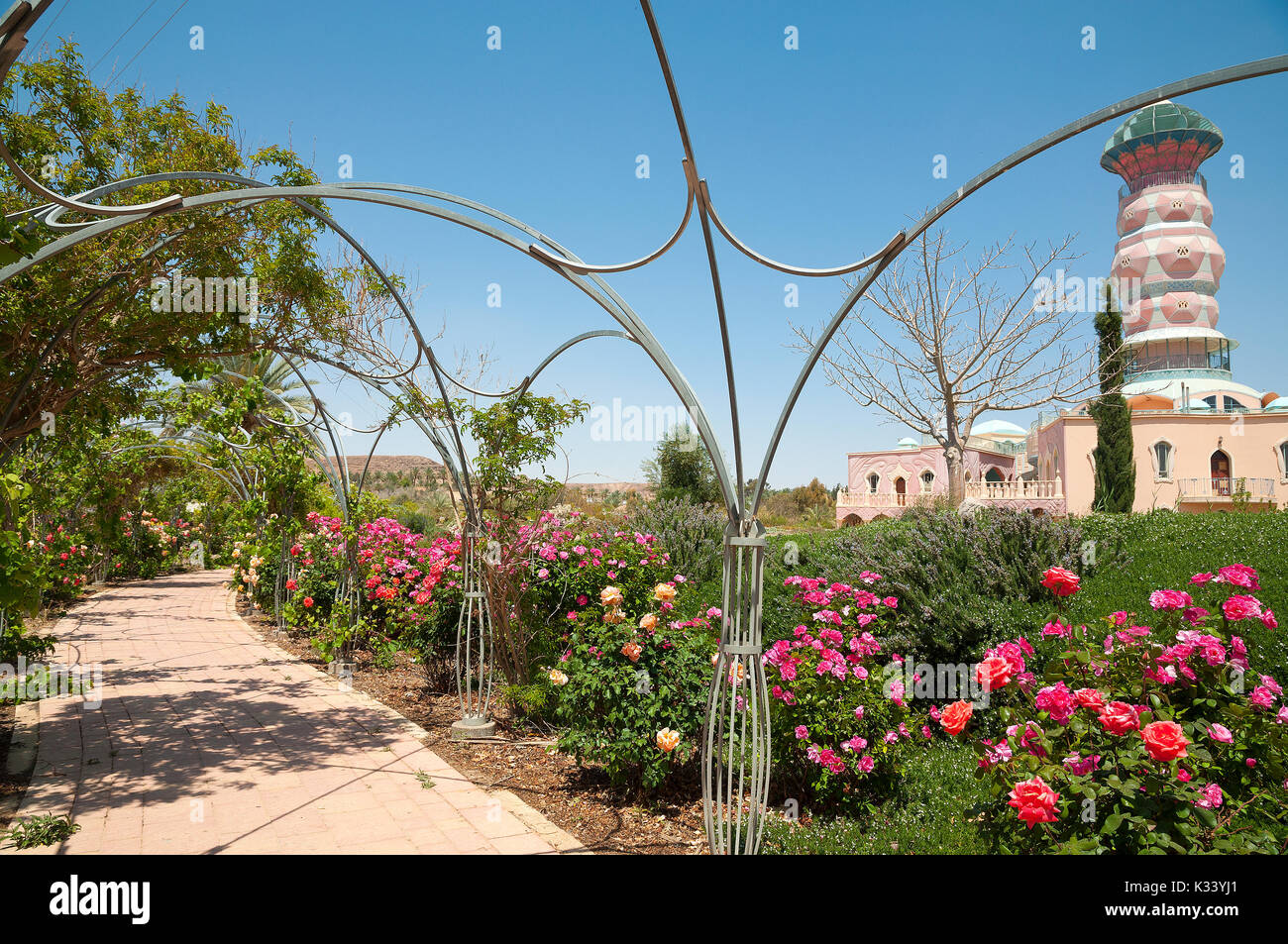 Kibbutz Neot Smadar, Oasis Stock Photo - Alamy